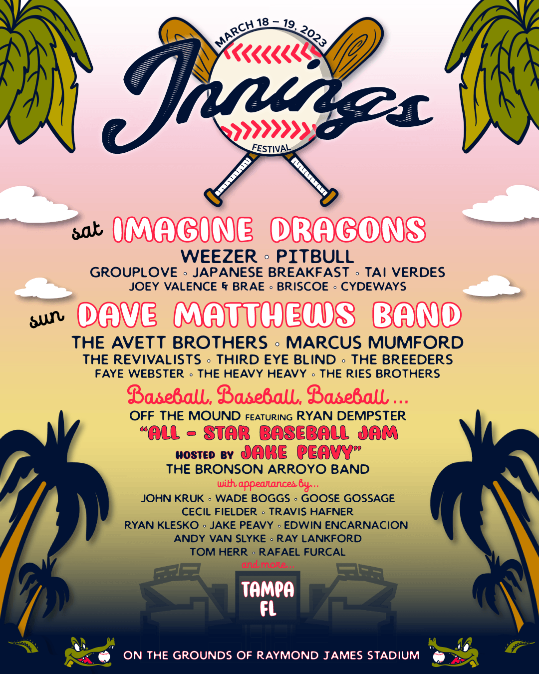 Innings Festival Florida: Imagine Dragons, Weezer & Pitbull - Saturday ...